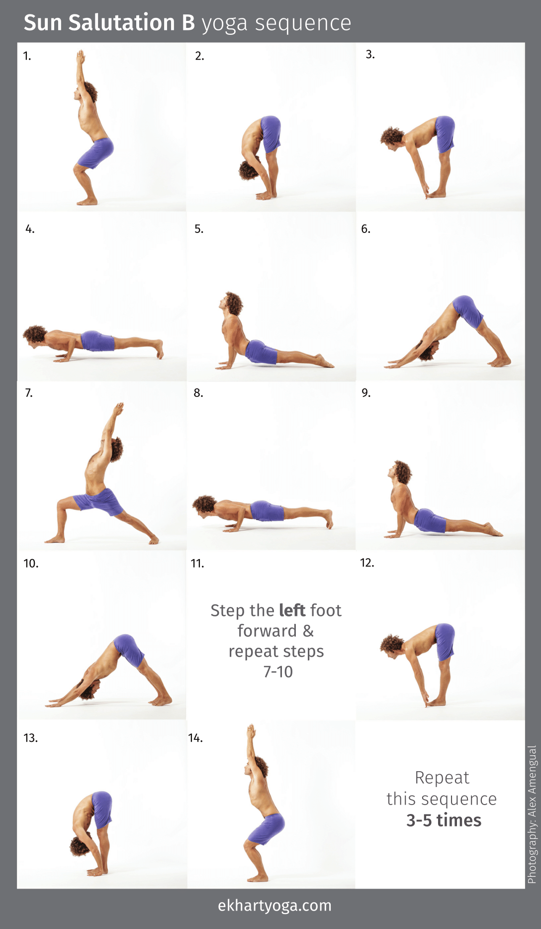 Sun Salutation B sequence with breath
